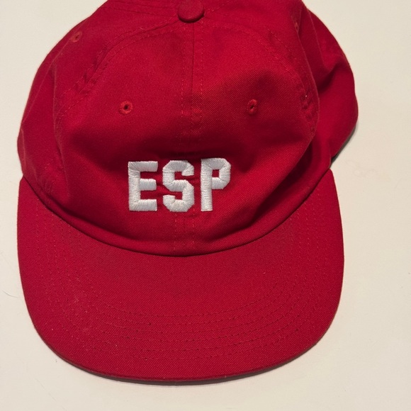Supreme | Accessories | Used Supreme Red Esp Cap | Poshmark